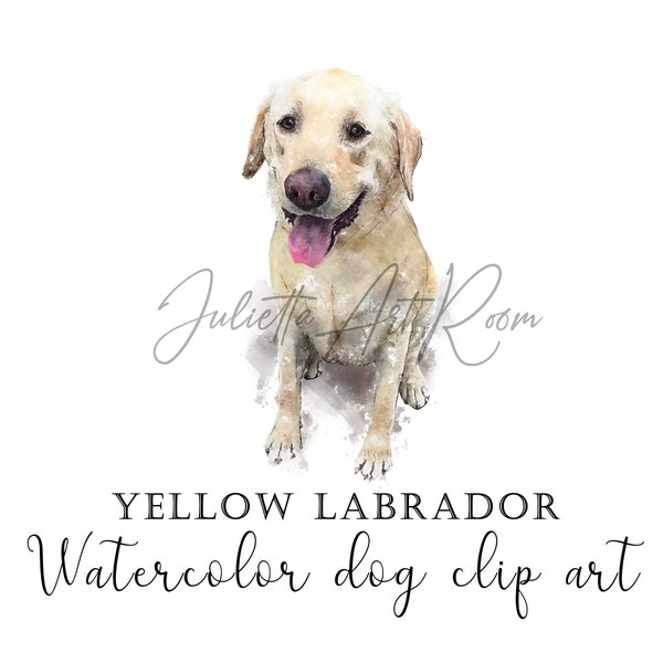 Yellow Lab Watercolor - Etsy