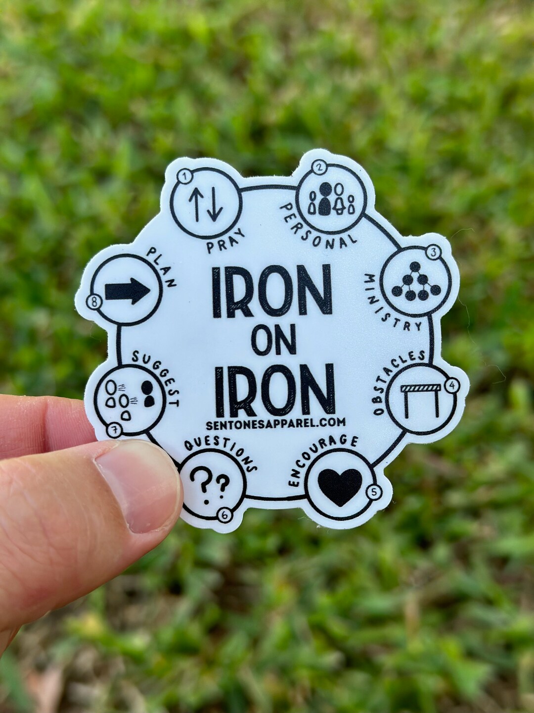 Iron on Iron Sticker - Black or White - Etsy