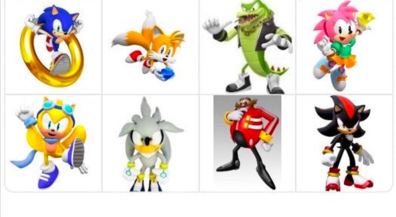 Sonic and Friends Bingo - Etsy