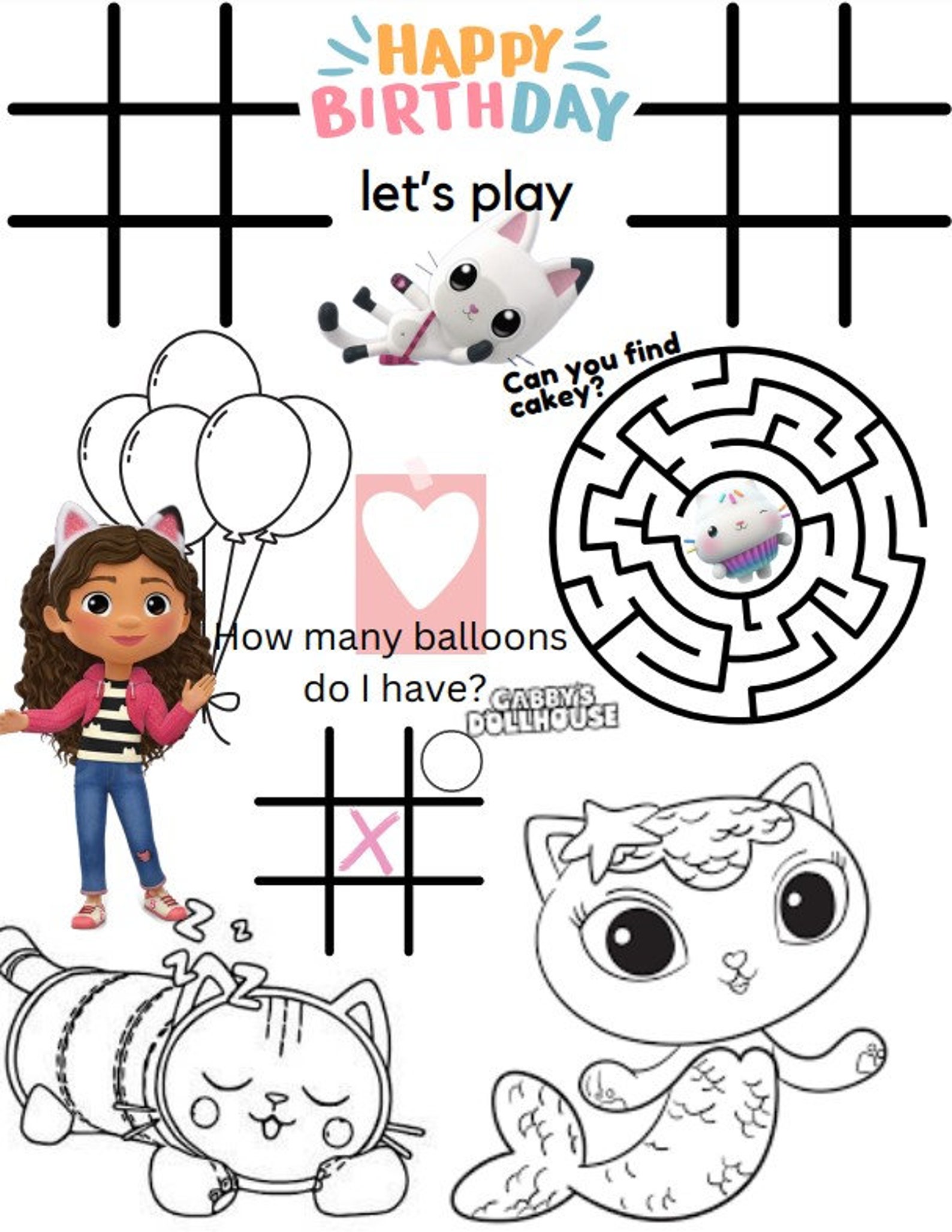 Gabby's Dollhouse Activity - Etsy