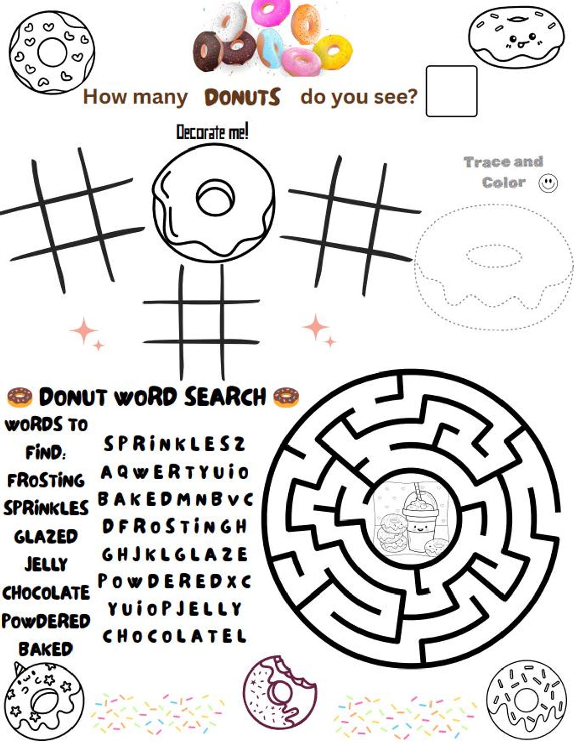 Donut Theme Template - Etsy