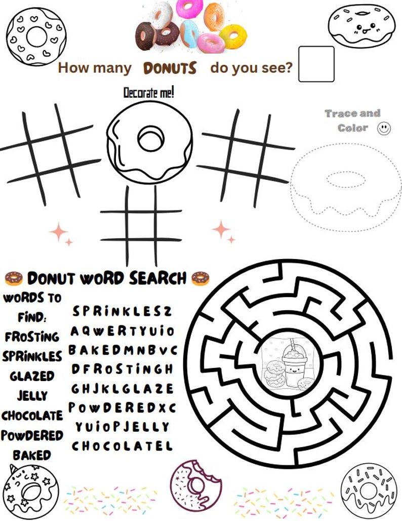 Donut Theme Template - Etsy