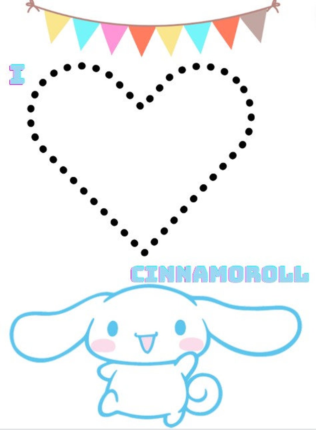 Cinnamoroll Pin the Heart - Etsy