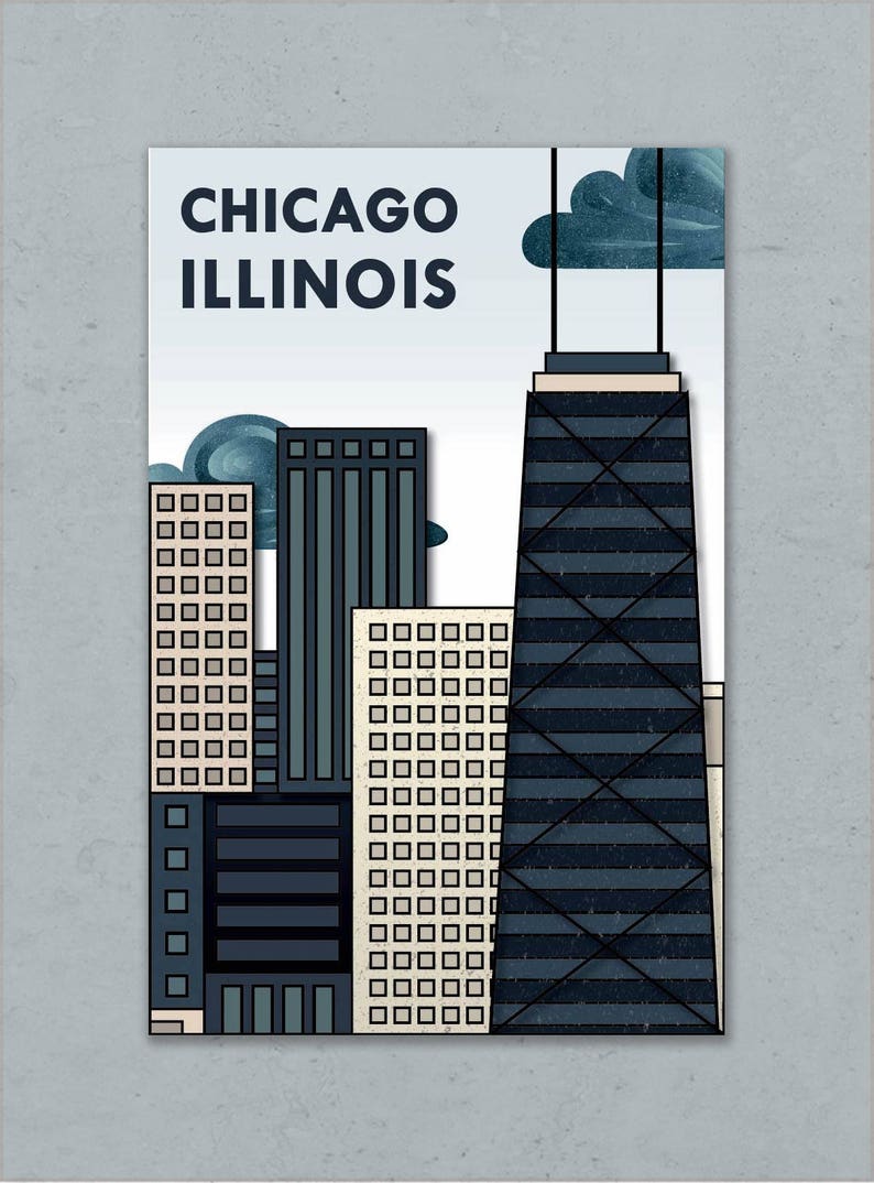Chicago Poster | Etsy