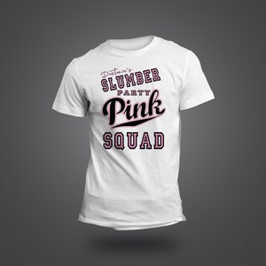 Victoria secret pink inspired slumber party squad diy GRAPHIC | Etsy