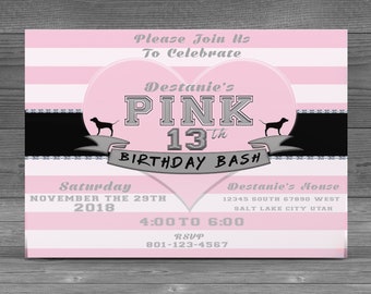 Victoria secret invitations | Etsy