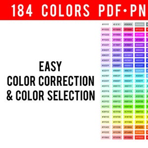 HEX Color Chart - Printable Designer Quick Reference Cheat Sheet for ...