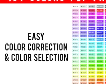 HEX Code Color Chart - Printable Designer Quick Reference Cheat Sheet ...