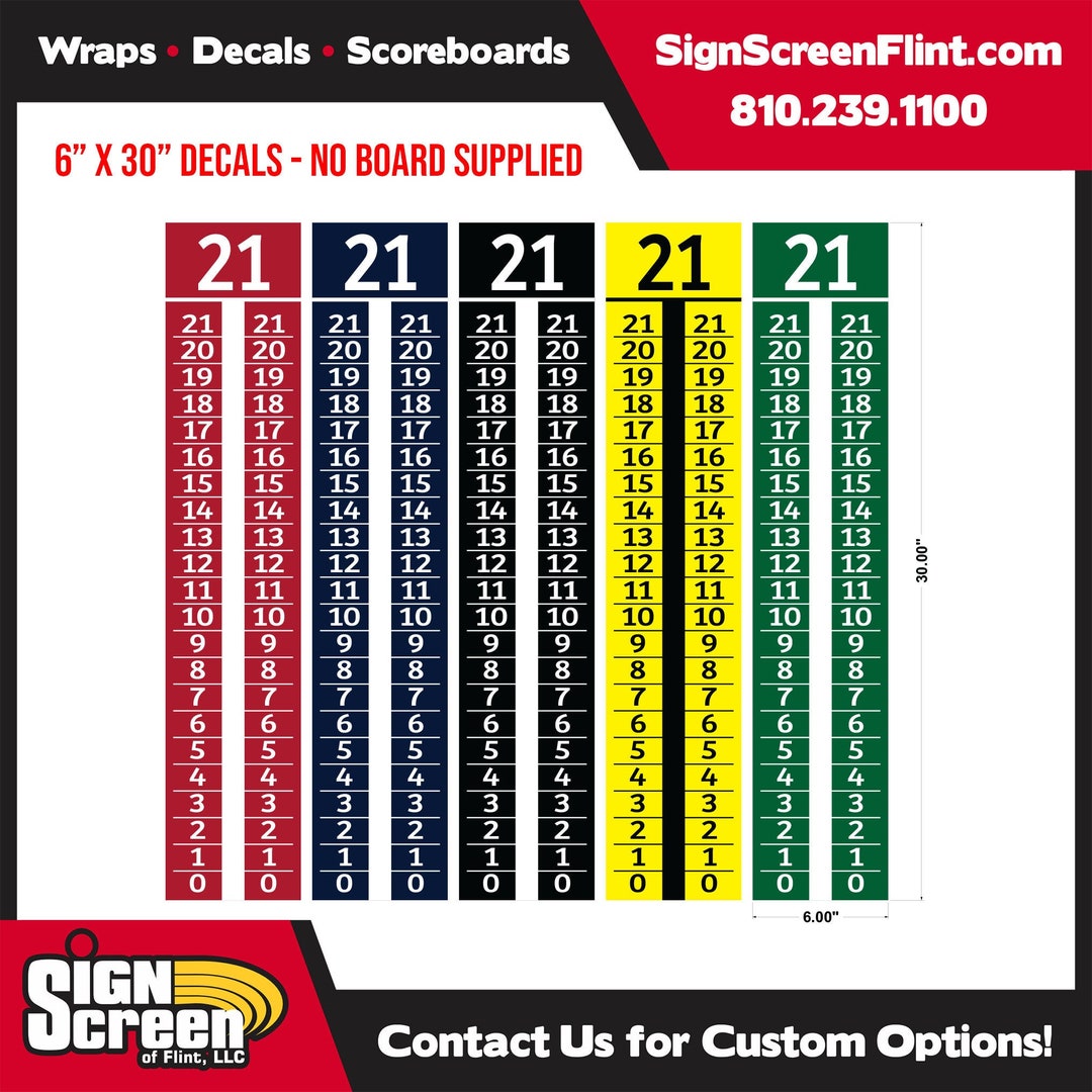DECALS - Cornhole Scoreboard/score Keeper/ Horseshoe Score/ Score /bean ...
