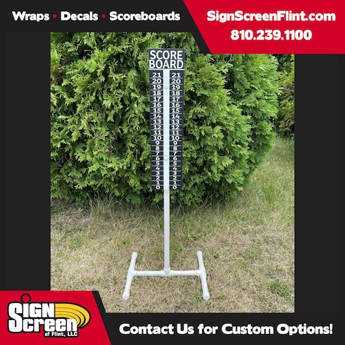 Cornhole Scoreboard W/ 44 Stand Score Keeper Sign - Etsy