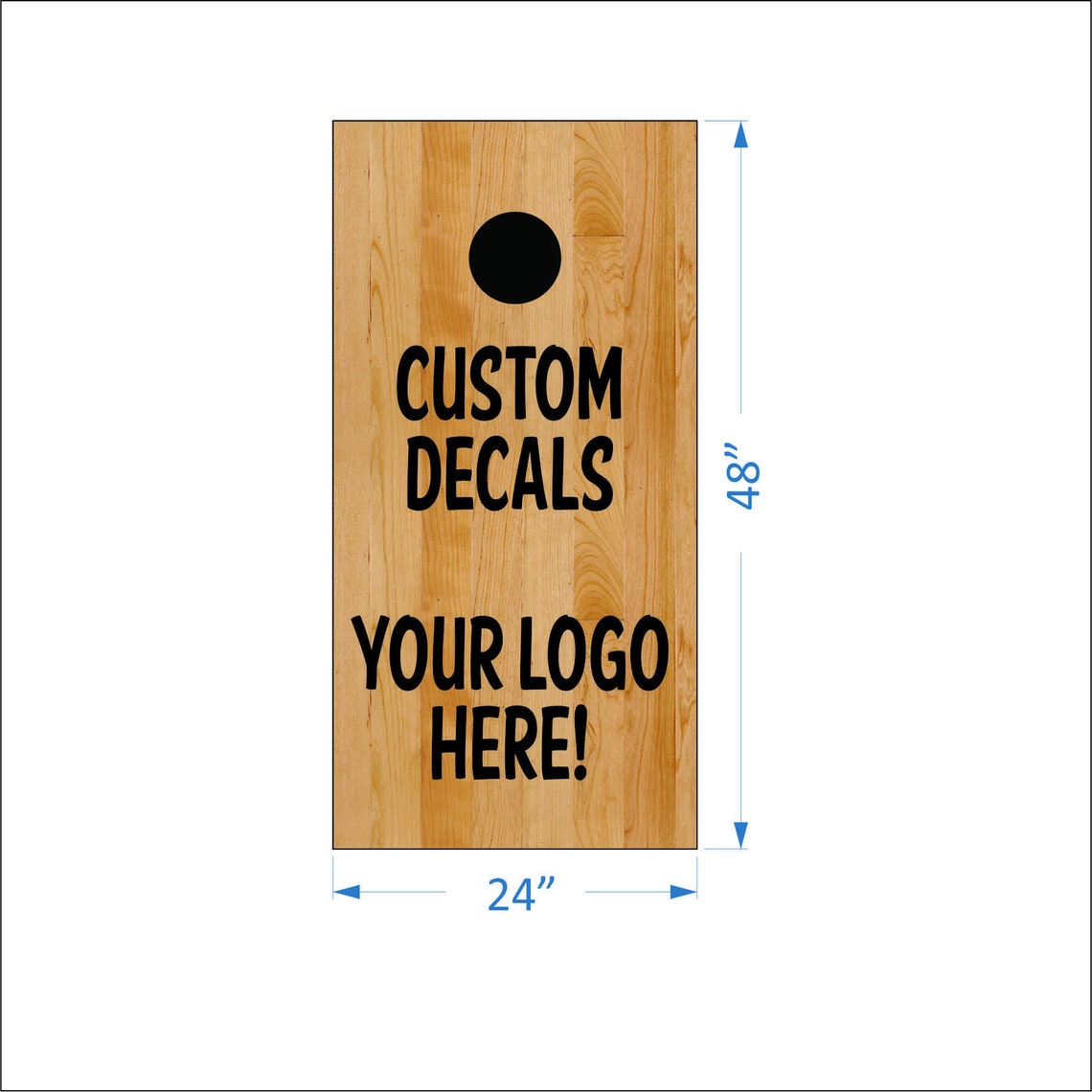 Custom Cornhole Graphics, Cornhole, Decal, Your Logo, Full Color - Etsy
