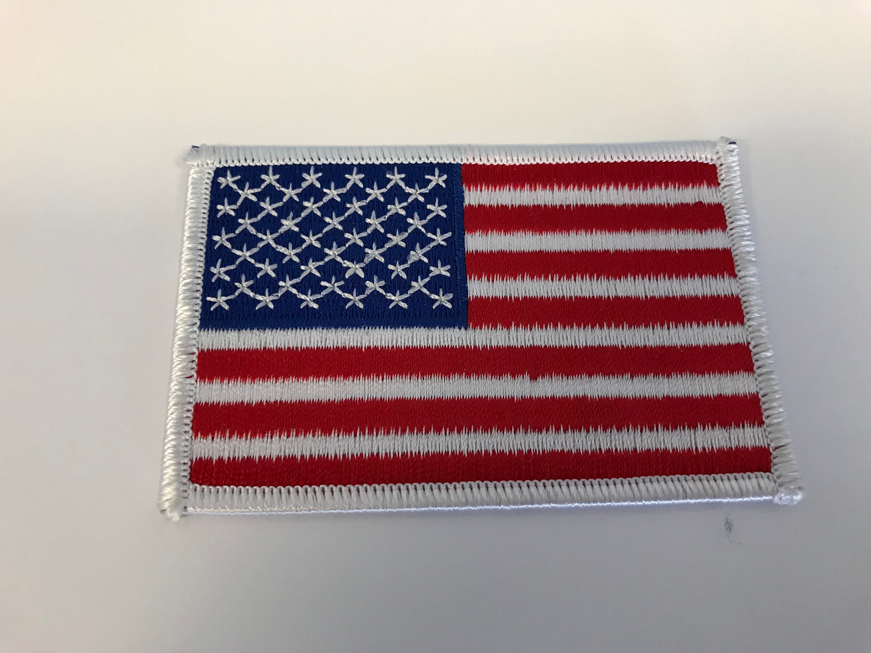 American National Flag Embroidered Hook and Loop Patch - Etsy