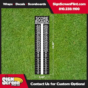 5 Pack - Cornhole Scoreboard/score Keeper Sign/ Horseshoe Score/ Score ...