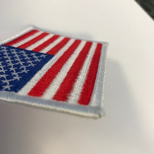 American National Flag Embroidered Hook and Loop Patch - Etsy