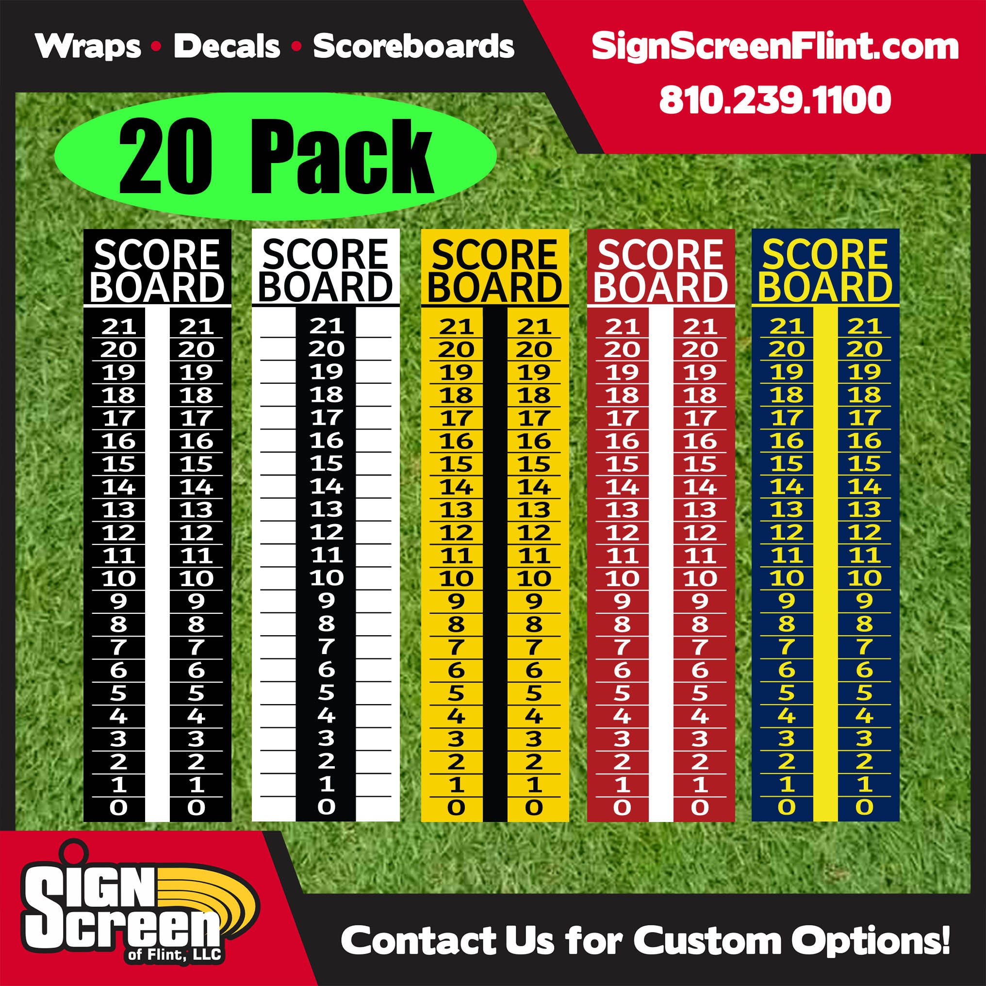 20 Pack Cornhole Scoreboard/score Keeper Sign/ Horseshoe - Etsy