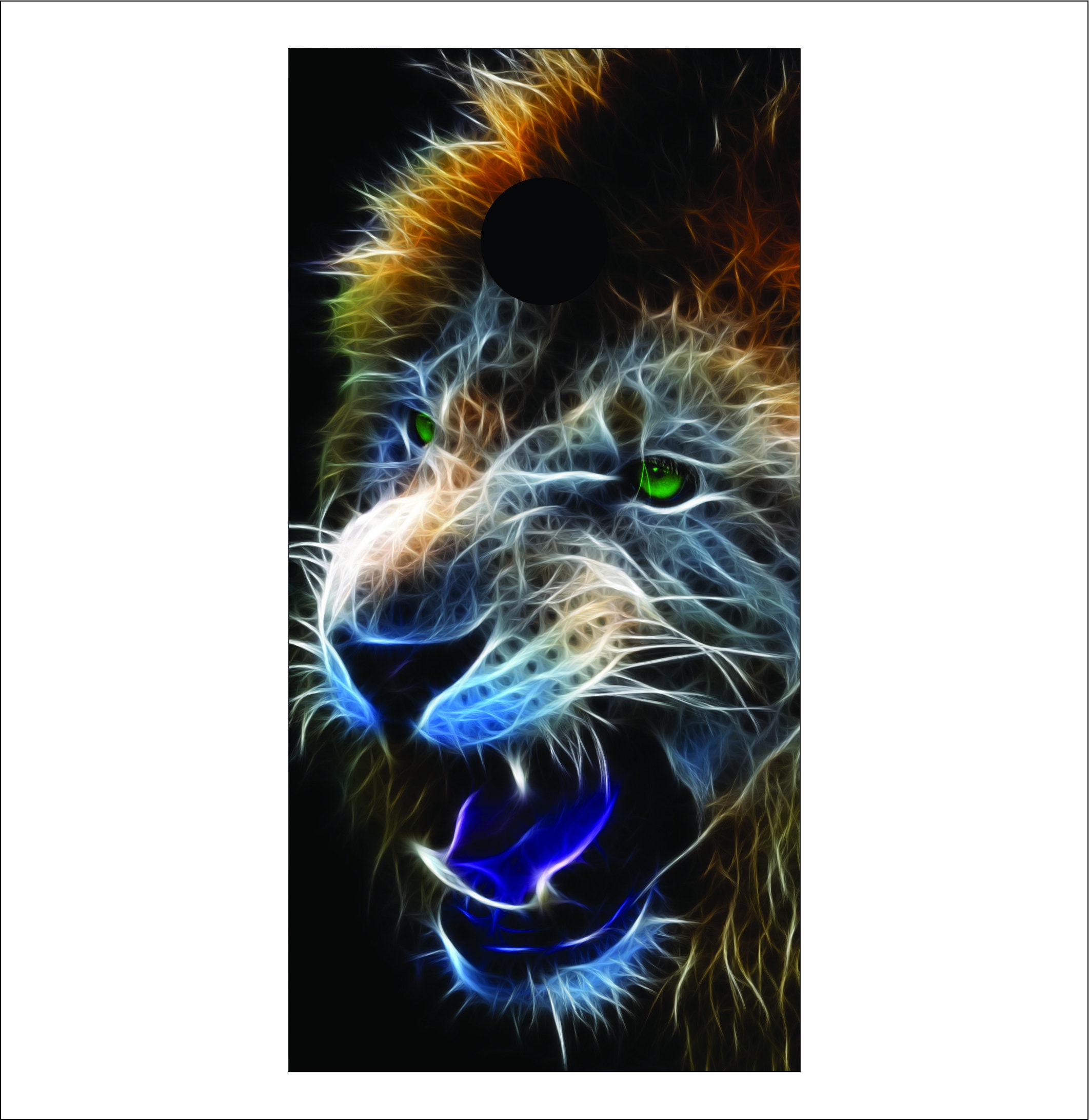 Abstract Lion Cornhole Wrap, Wrap, Cornhole, Lion, Decal - Etsy