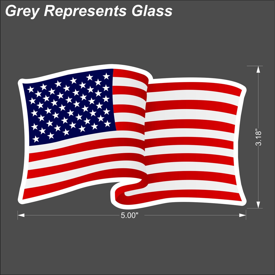American Flag Decal - Etsy