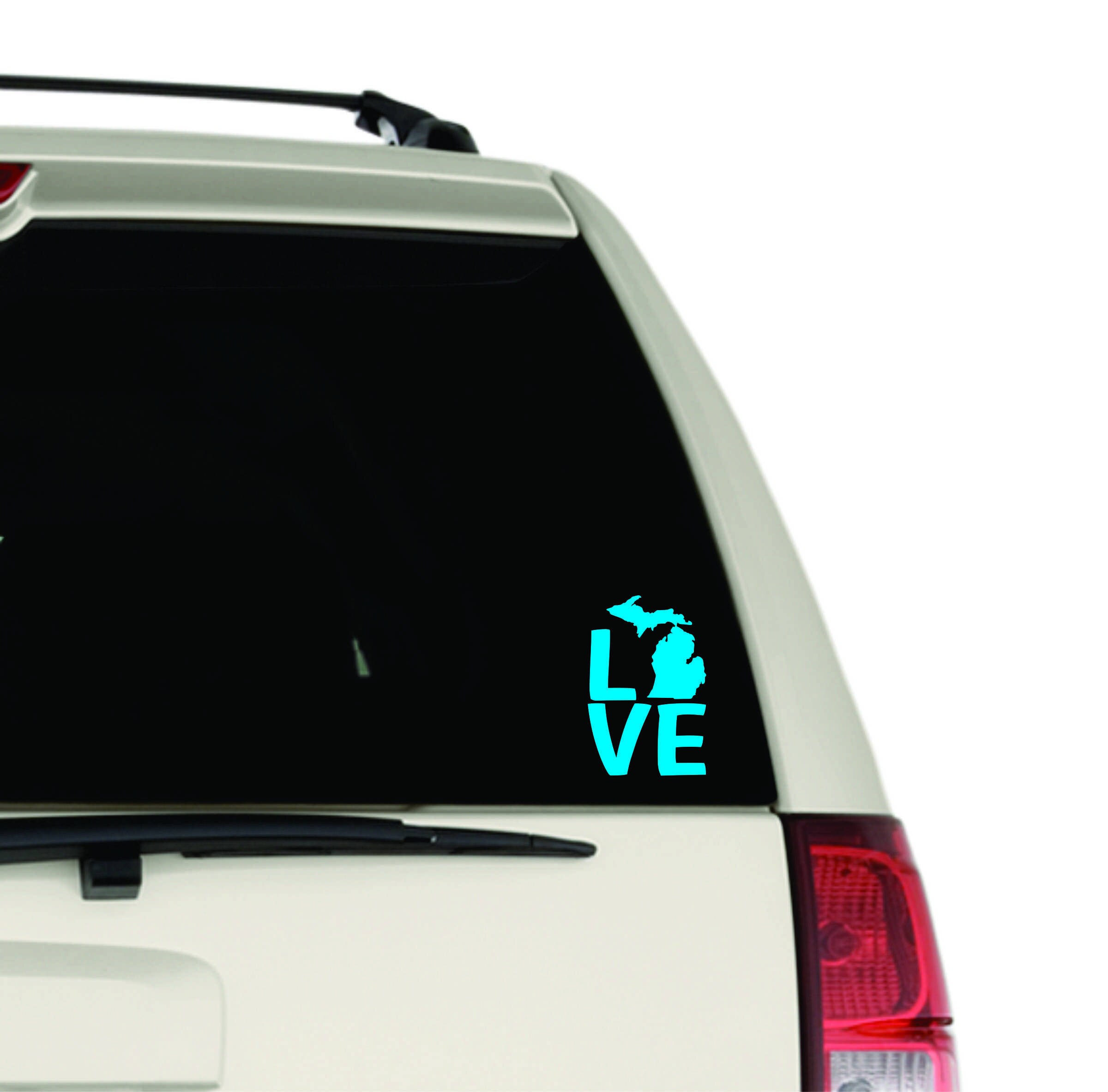 Love Michigan Car Decal, Car Decal, Car Sticker, Label, Custom Decal ...