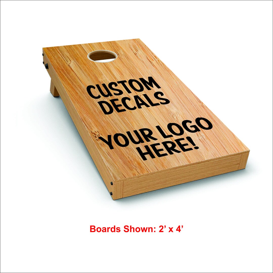 Custom Cornhole Graphics, Cornhole, Decal, Your Logo, Full Color - Etsy