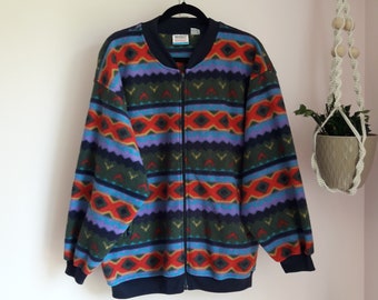 Fleece Print Jacket - Etsy