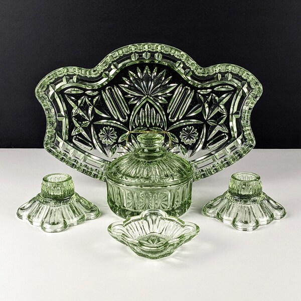 Glass Dresser Set - Etsy