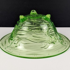 Jobling Art Deco Uranium Glass Fish Pattern Salad Bowl, Koi Carp, 1934 ...