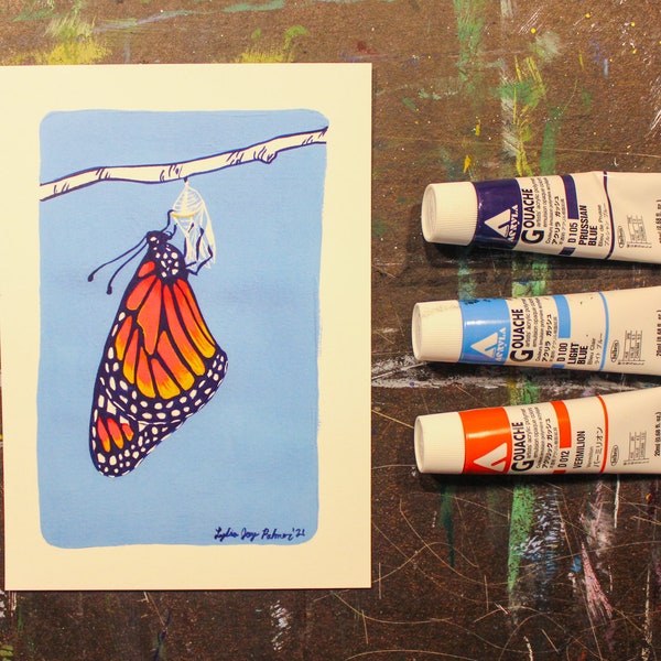Butterfly Linocut - Etsy