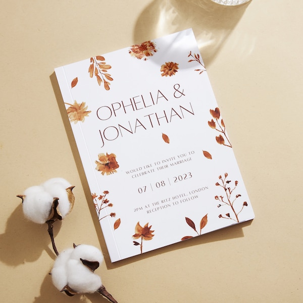 Earthy Invitation - Etsy