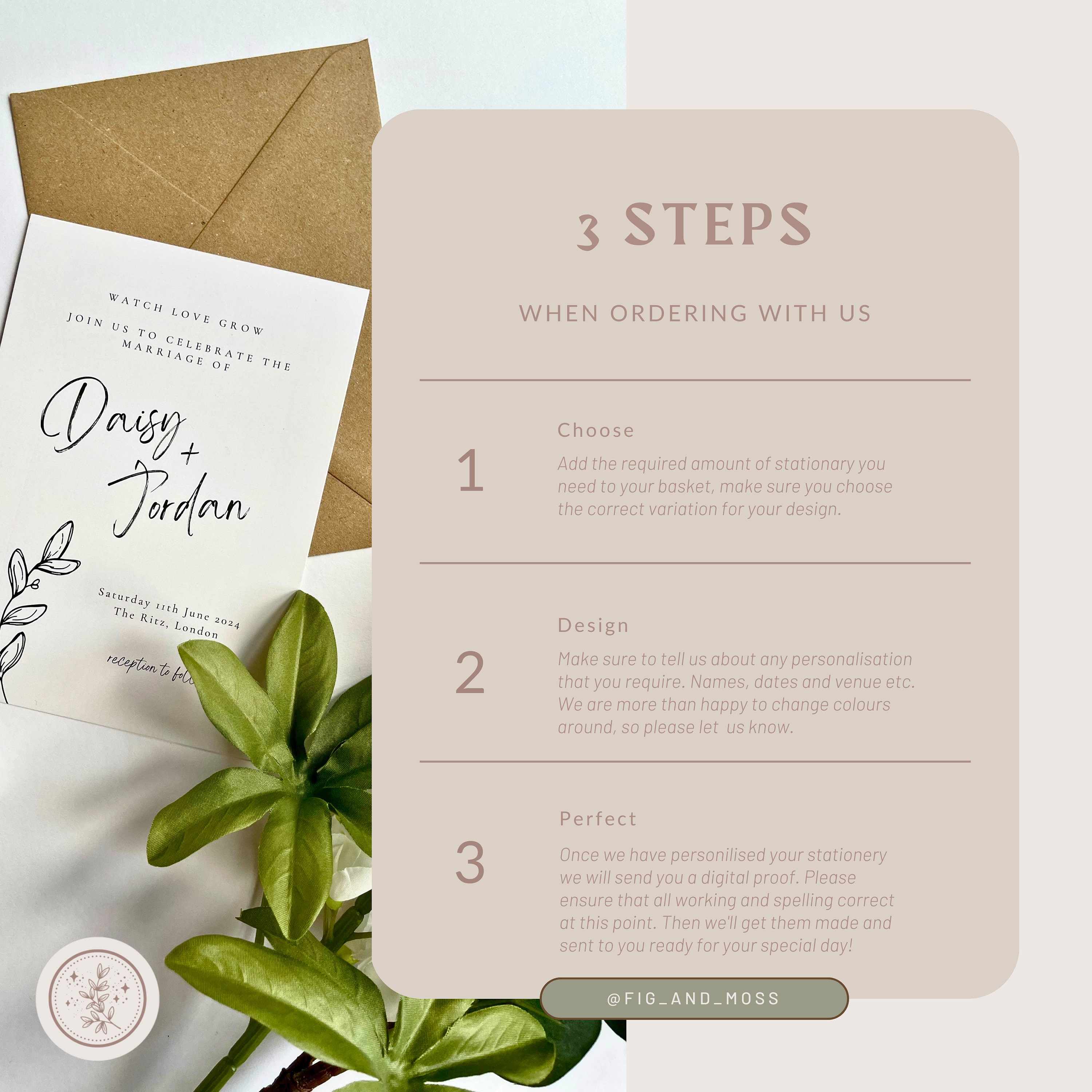 CELESTE - Zodiac Wedding Invitation, Simple Wedding Invite Set, Modern ...