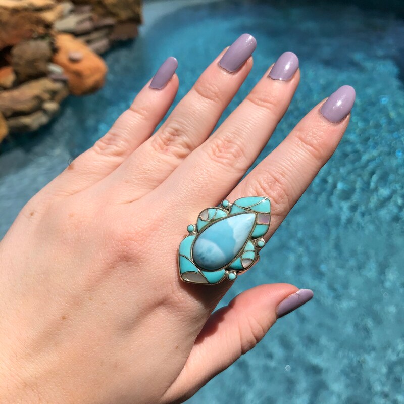 Larimar Ring - Etsy