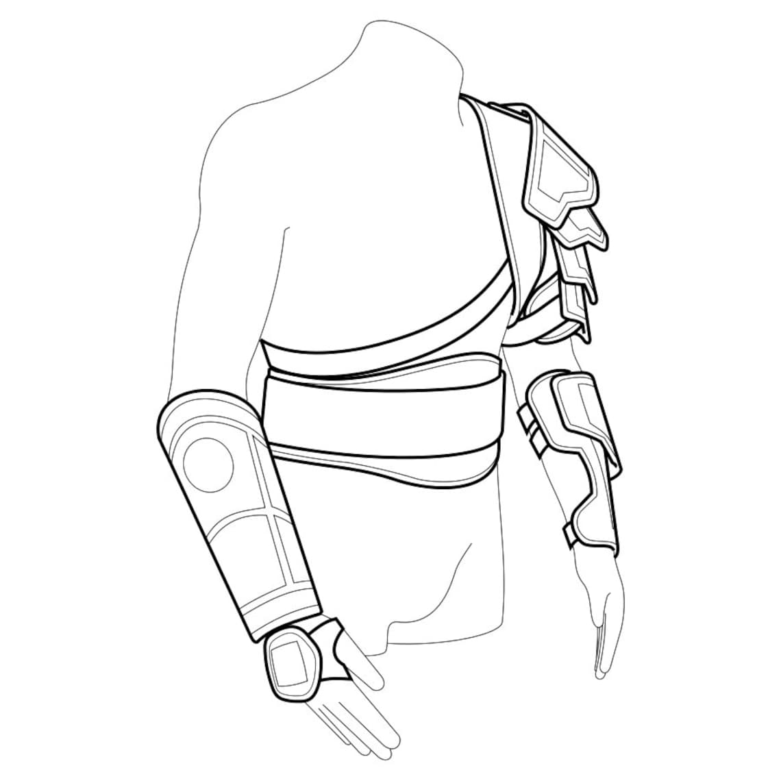 PATTERN: LARP Rogue Armor Accessories - Etsy