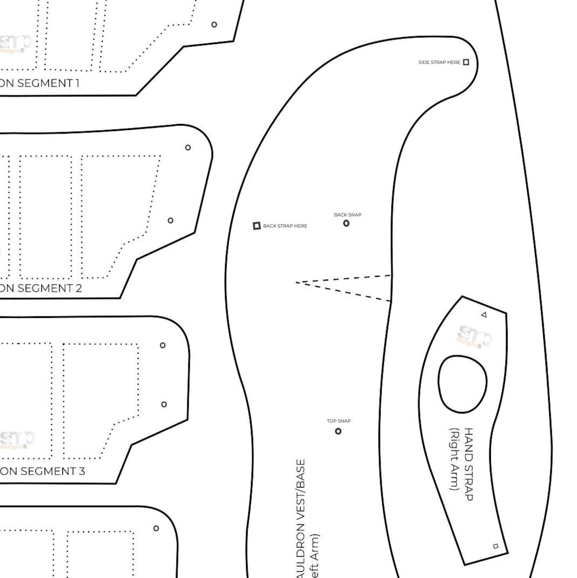 PATTERN: LARP Rogue Armor Accessories - Etsy