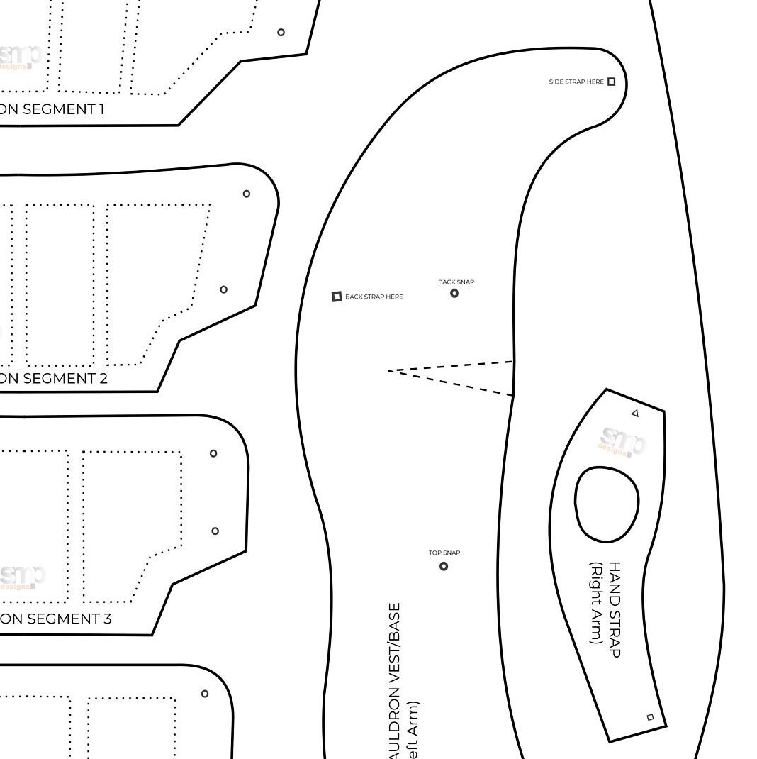 PATTERN: LARP Rogue Armor Accessories | Etsy UK