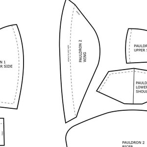 PATTERN: Pauldron in 3 Styles - Etsy