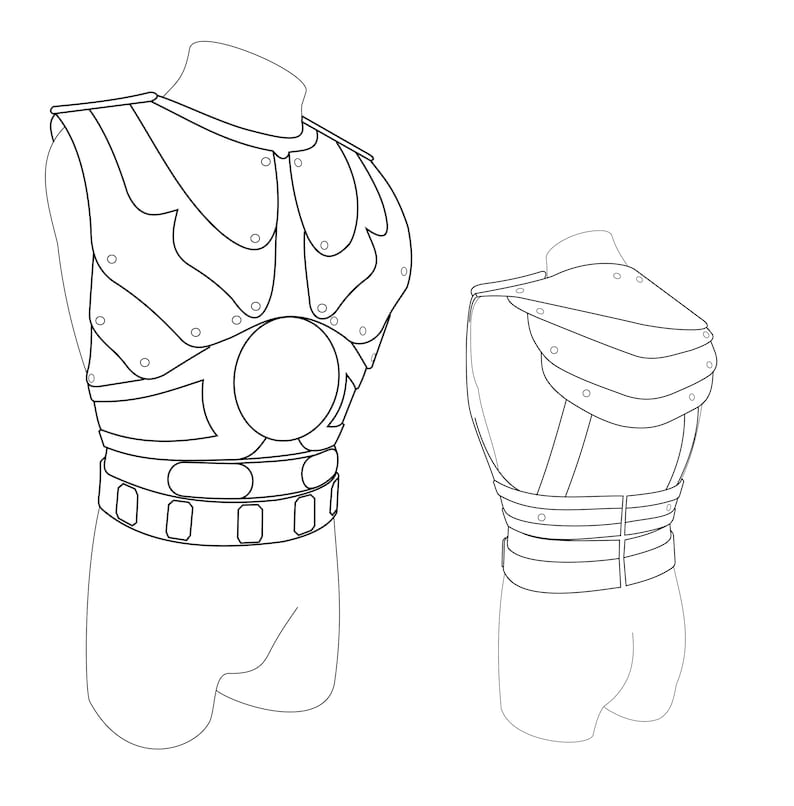 PATTERN: Desert Prince Armor Vest - Etsy