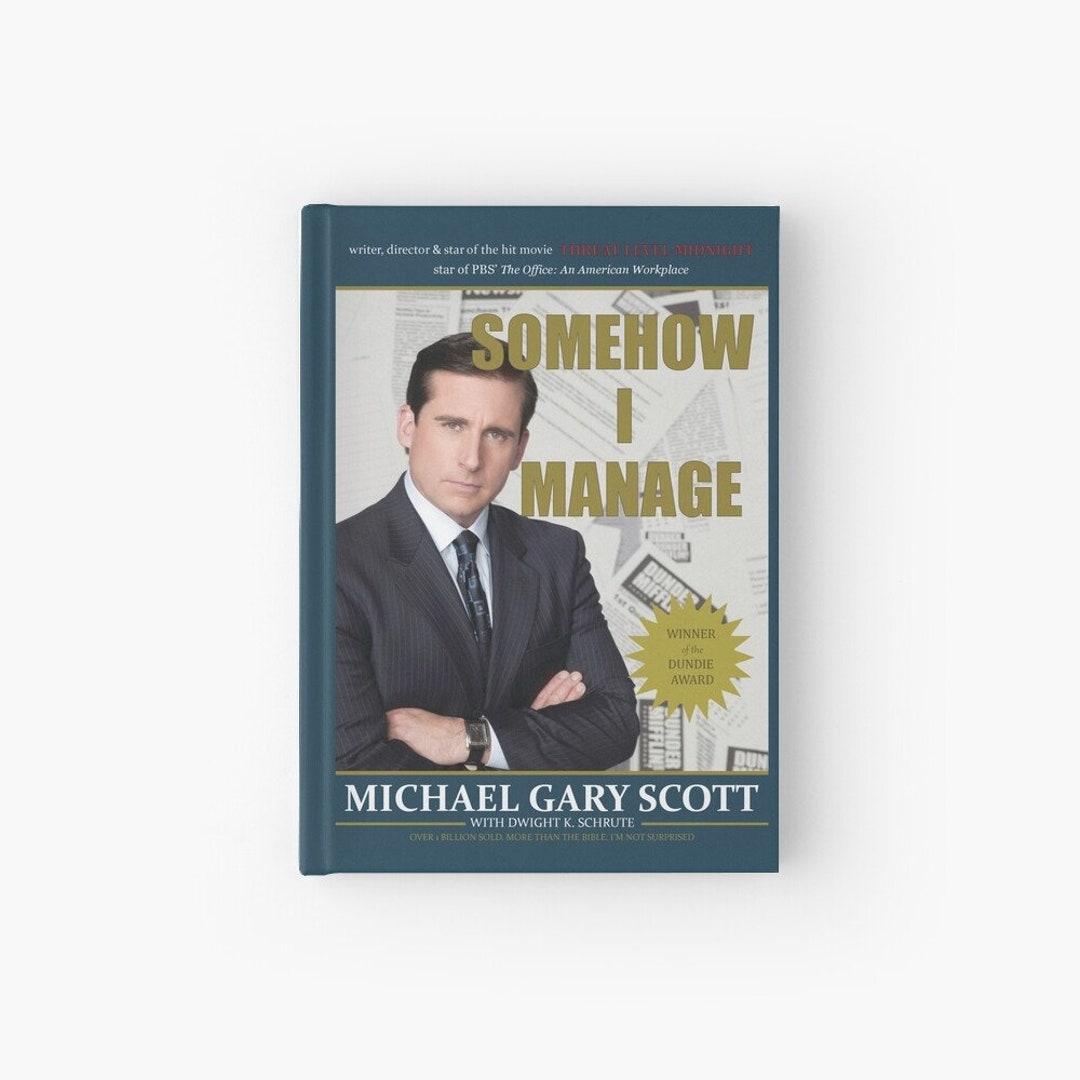 The Office Somehow I Manage by Michael Scott Hardcover Journal - Etsy