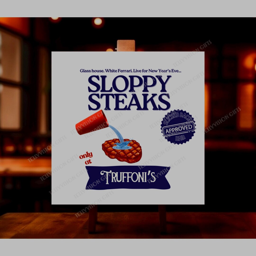 I Think You Should Leave Sloppy Steaks at Truffoni's Poster - Etsy