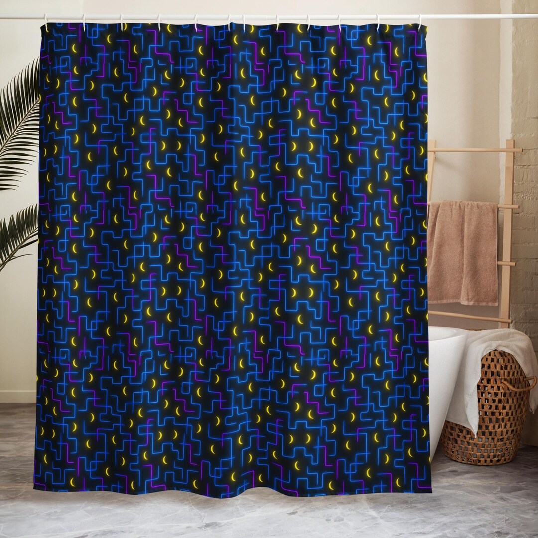 Dan Flashes Complicated Pattern Shower Curtain – Funny Bathroom Decor ...