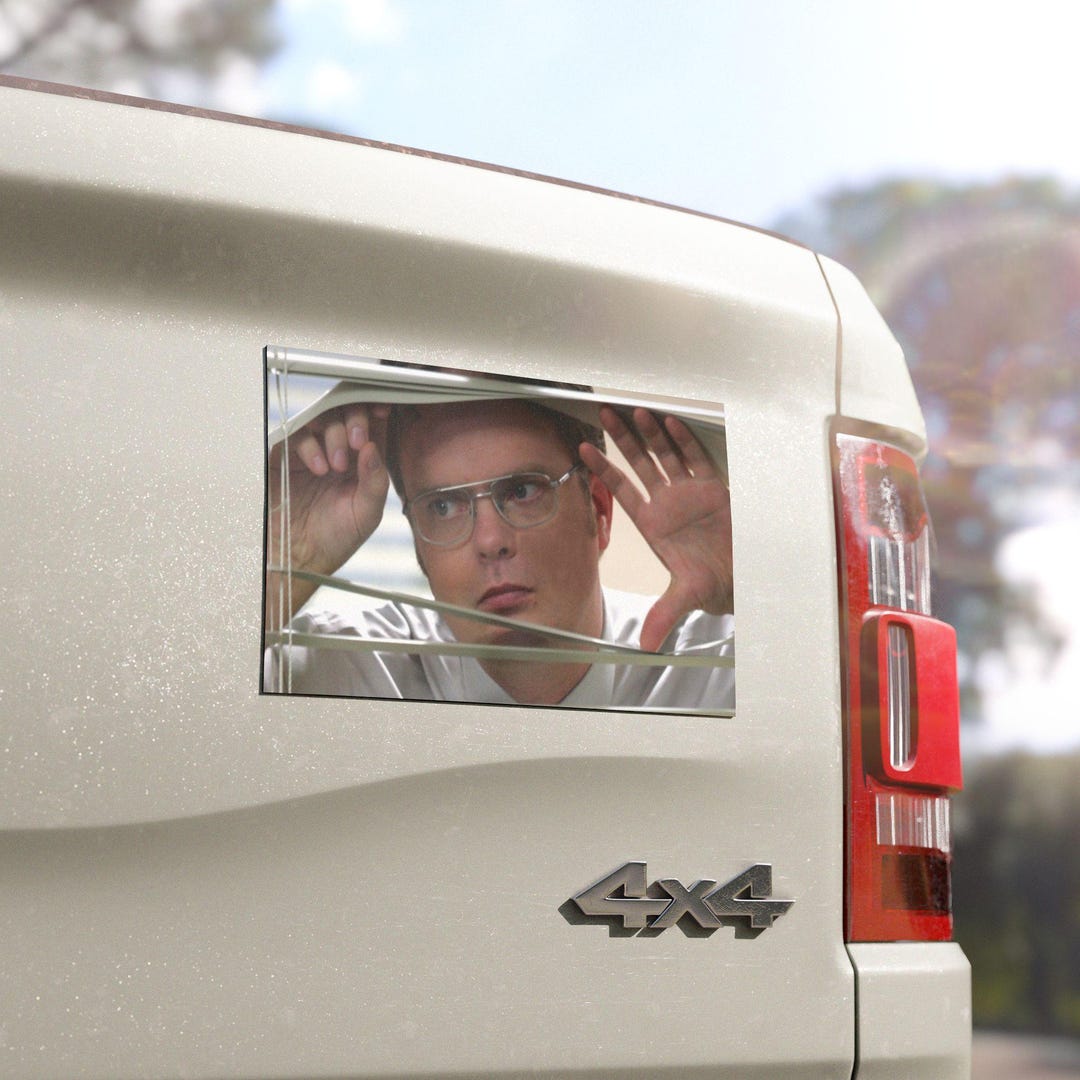 Dwight Schrute Peeking Car Magnet the Office TV Show Fan Gift - Etsy
