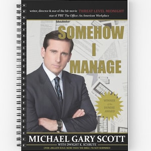 The Office Somehow I Manage by Michael Scott Spiral Notebook - Etsy