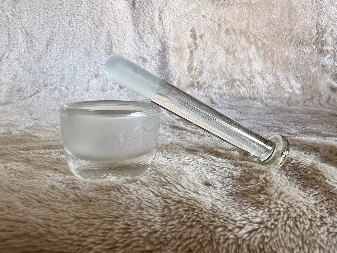 Vintage German Dental Amalgam Glass Mortar & Pestle - Etsy