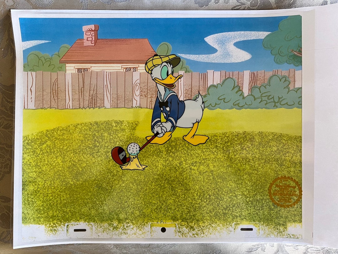 Donald Duck Serigraph, “how to Play Golf” - Etsy