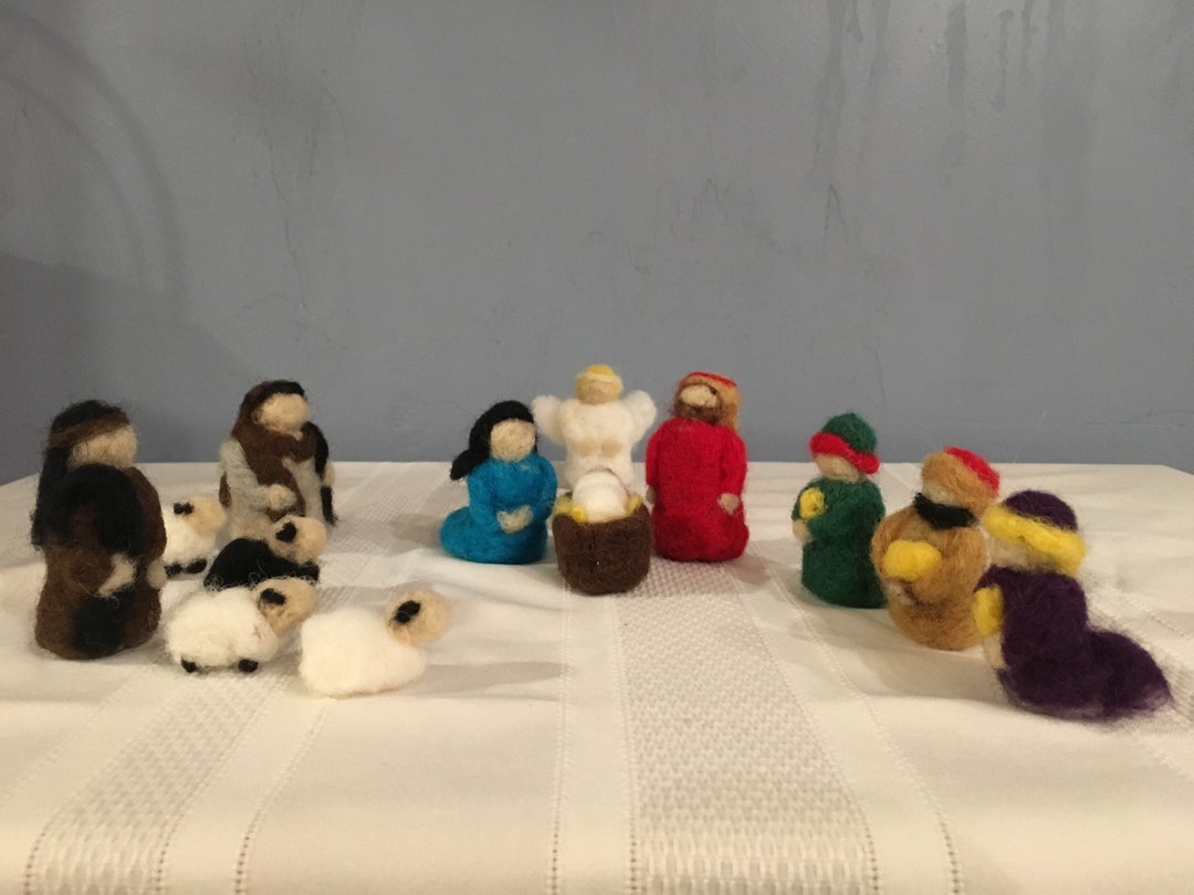 Felted Wool Nativity - Etsy