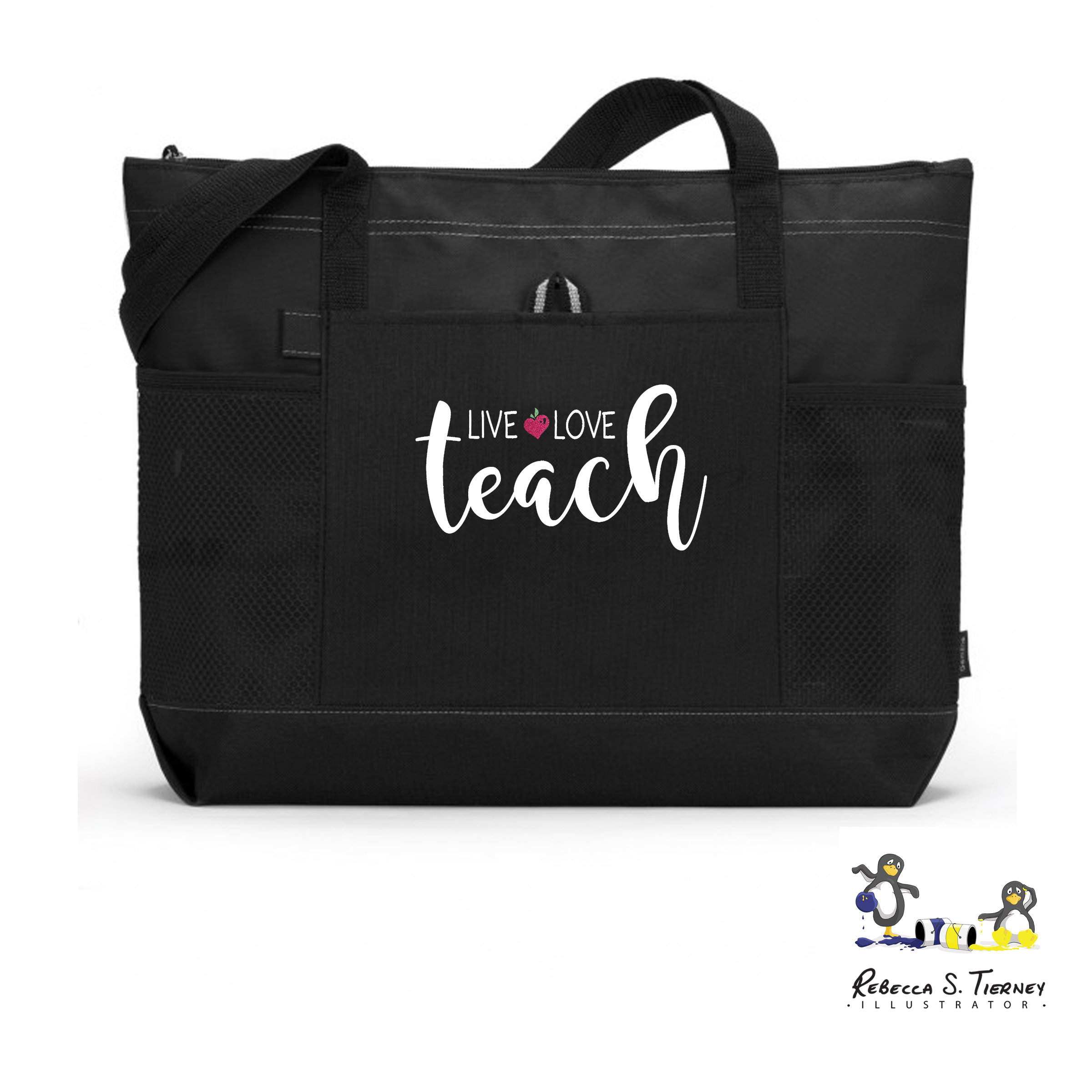 Live, Love , Teach Tote Bag, Teacher Bag, Teacher Gift - Etsy