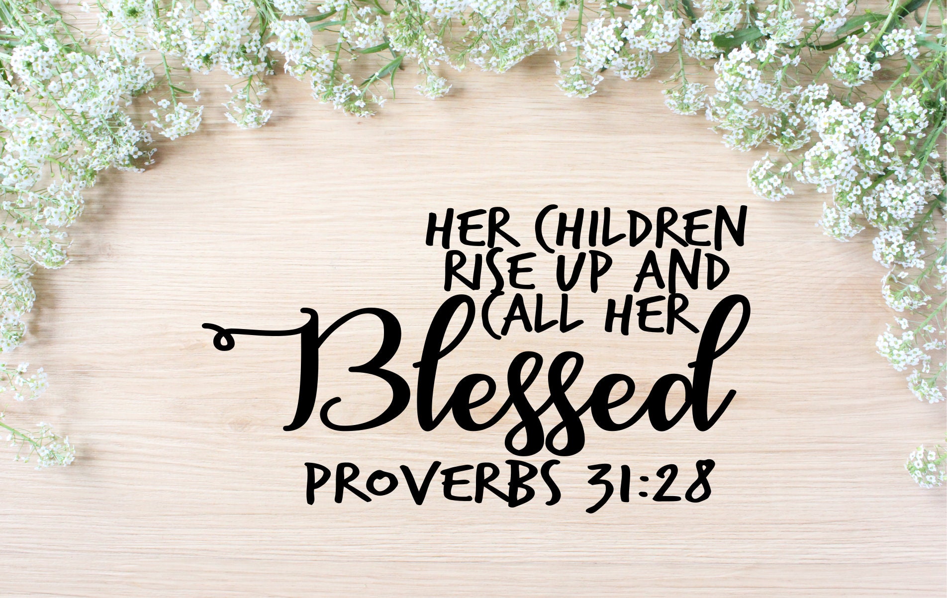 Proverbs 31 28 SVG Cut File Her Children Rise Up DXF Bible Etsy