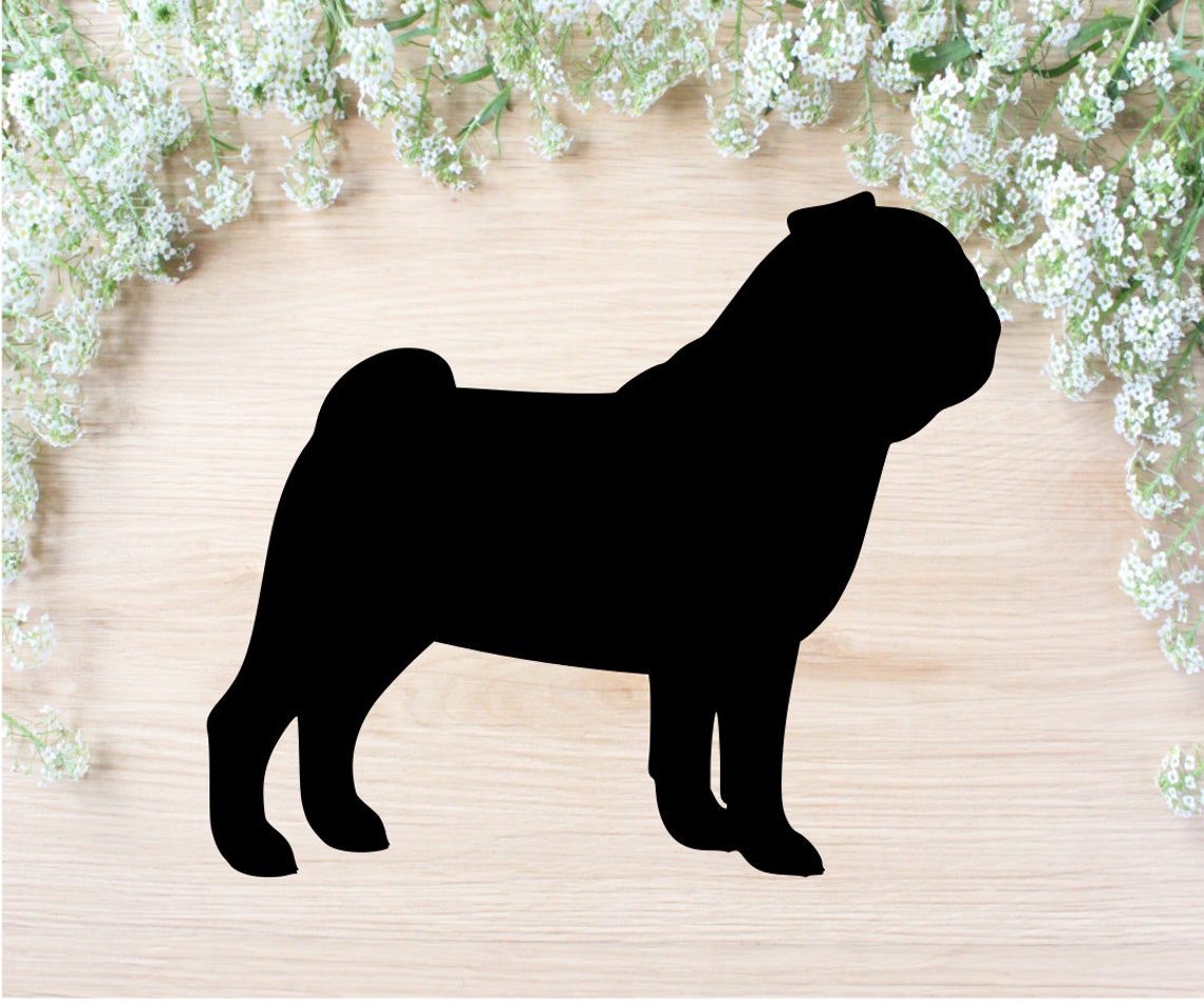 Pug Dog SVG Pug Cut File Pug DXF Pug Mom Instant Download | Etsy Pug Dog SVG Pug Cut File Pug DXF Pug Mom Instant Download | Etsy