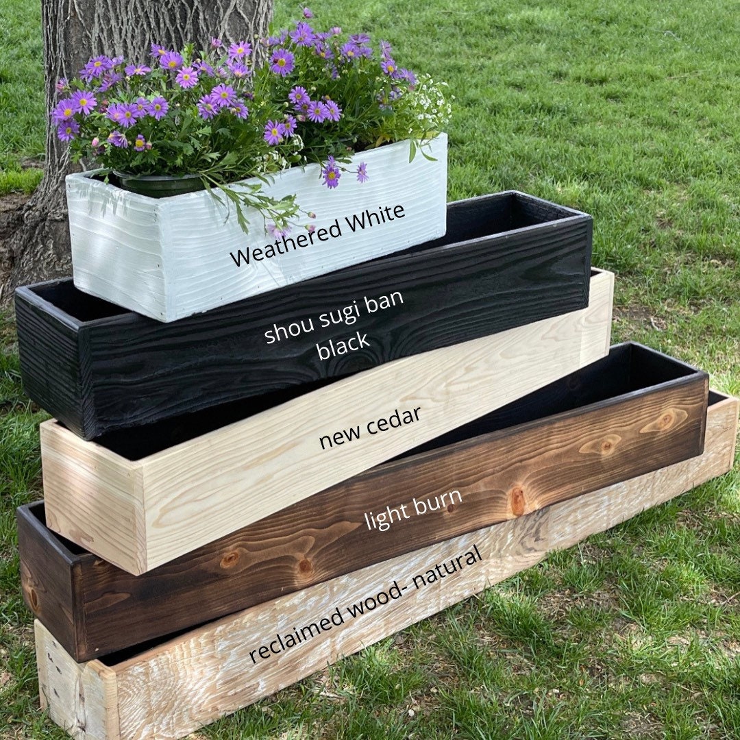 Cedar Planter Box Reclaimed Wood Indoor/outdoor Great for - Etsy