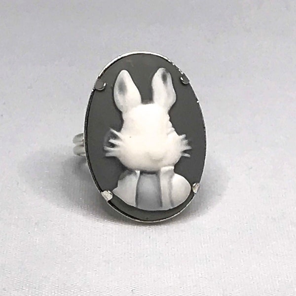 Rabbit Ring - Etsy