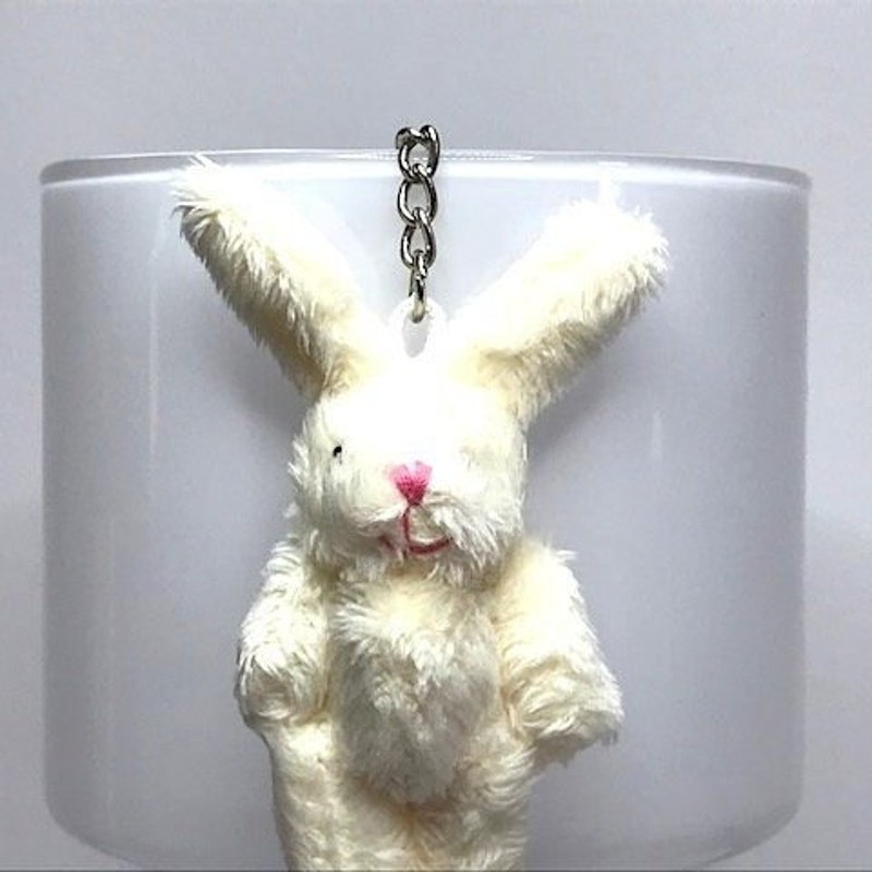 Rabbit Fur Key Chain - Etsy