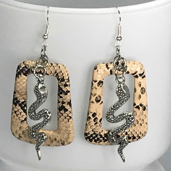 Snakeskin Earrings - Etsy